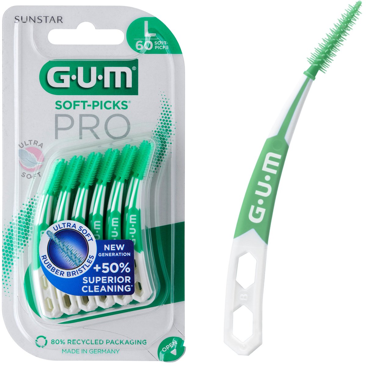 GUM Soft-Picks 60 stk. PRO Gap børster Large