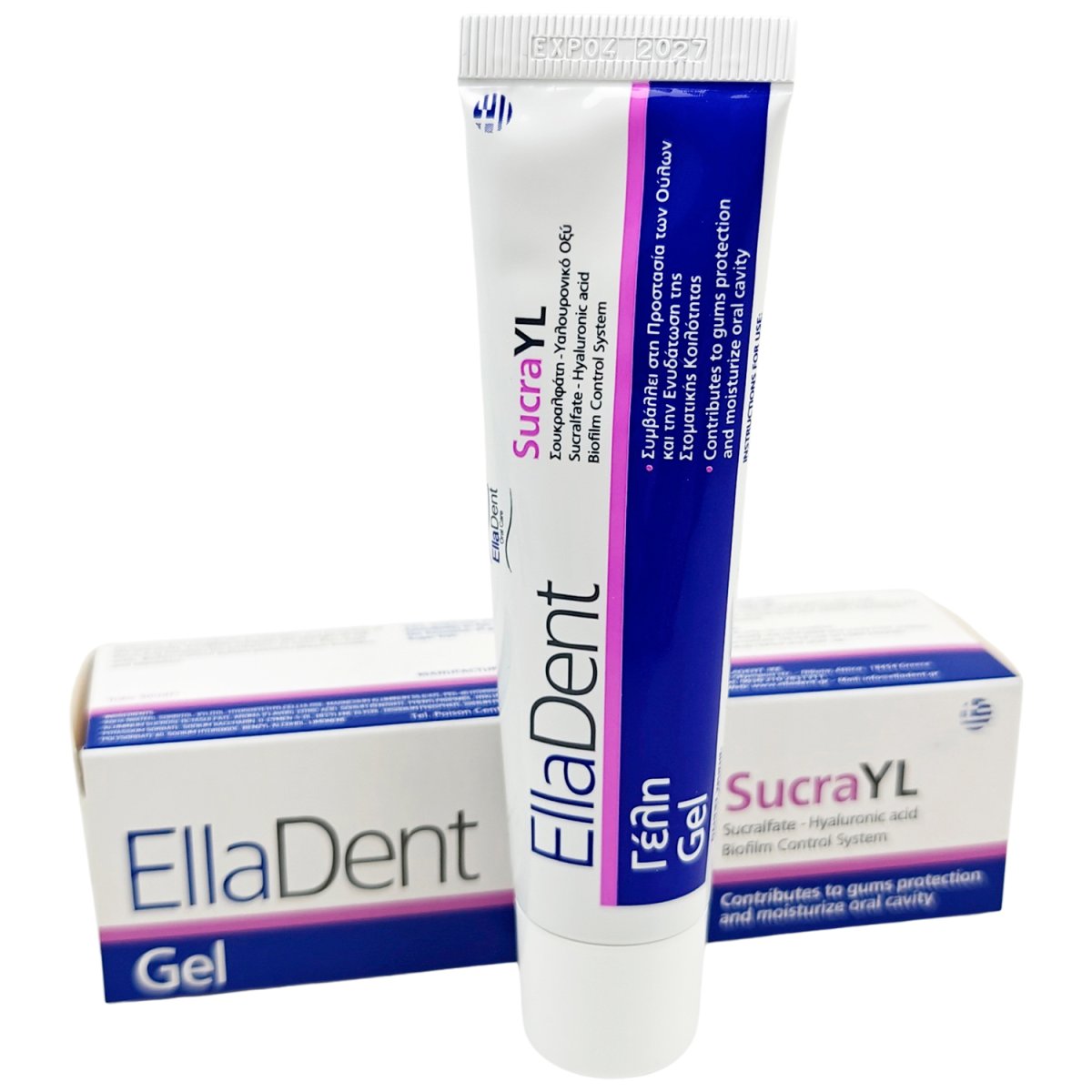 Helbredende og fornyende tannkjøtt ELLADENT Sucrayl Gel Sukralose og ...