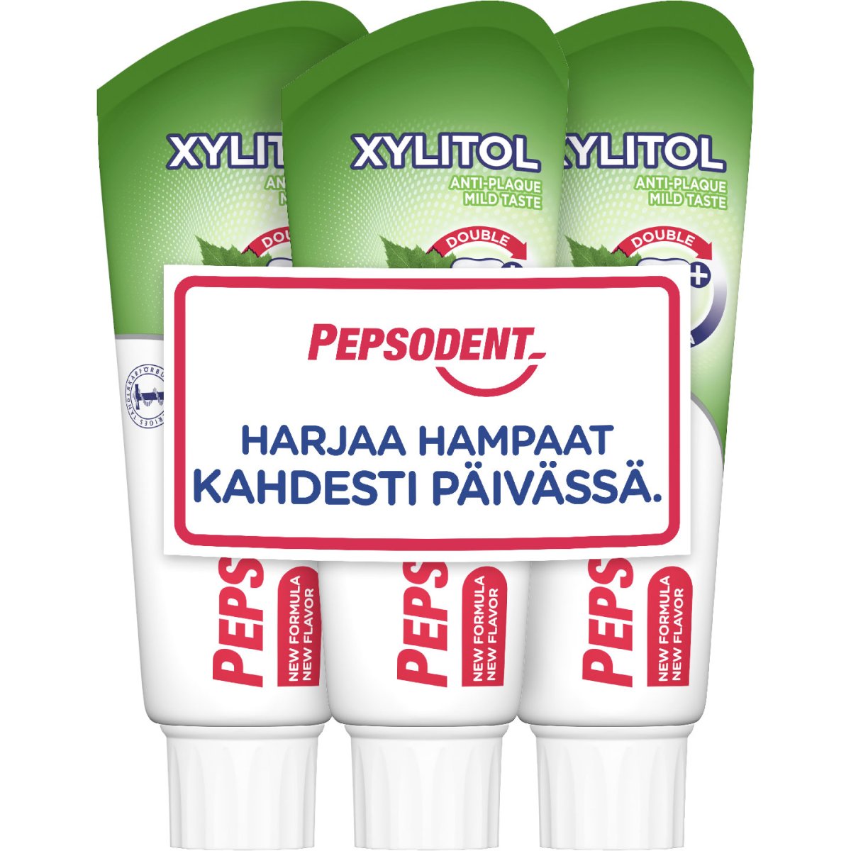 Pepsodent Xylitol Tandkräm 3 x 75 ml.