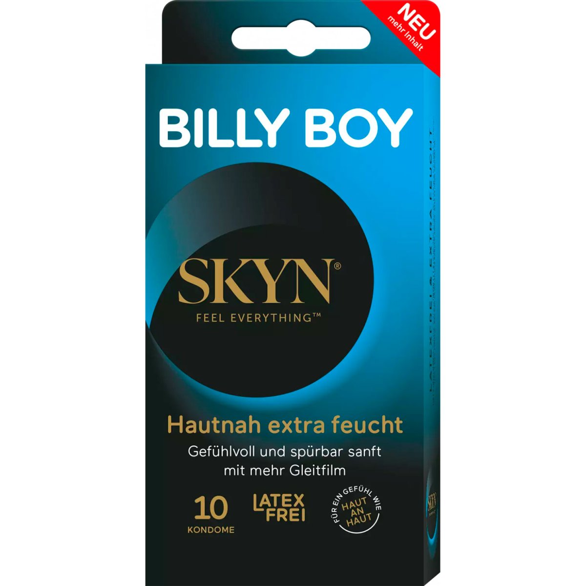 Latexfri Kondomer Billy Boy Skyn Hautnah Ekstra Fugtige 53 mm 10 stk.
