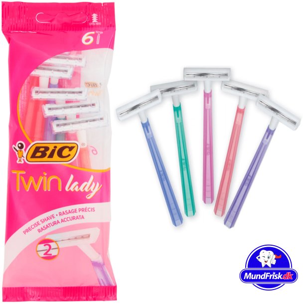 BIC Twin Lady Engangsskrabere Sensitive 6 stk.