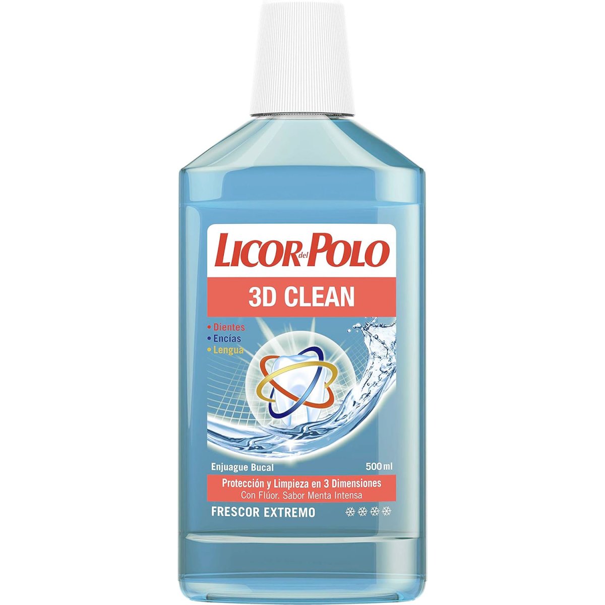 Munnvann LICOR del Polo 3D Clean 500 ml.