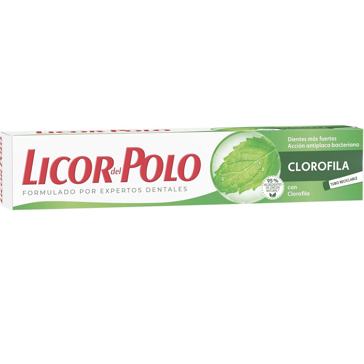 Klorofylltannkrem LICOR del Polo Clorofila 75 ml.