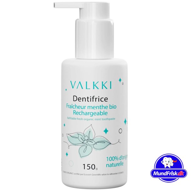 Økologisk Tandpasta Valkki Mint 150g Pumpeflaske