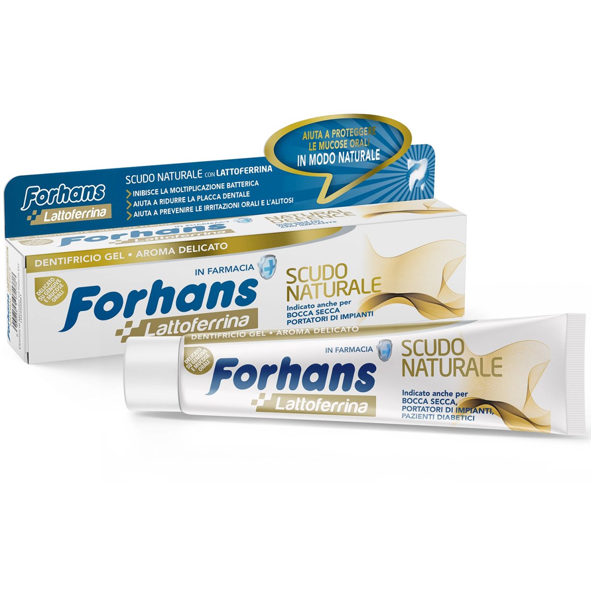 FORHANS Tandpasta Natural Shield Lactoferrin 75 ml.