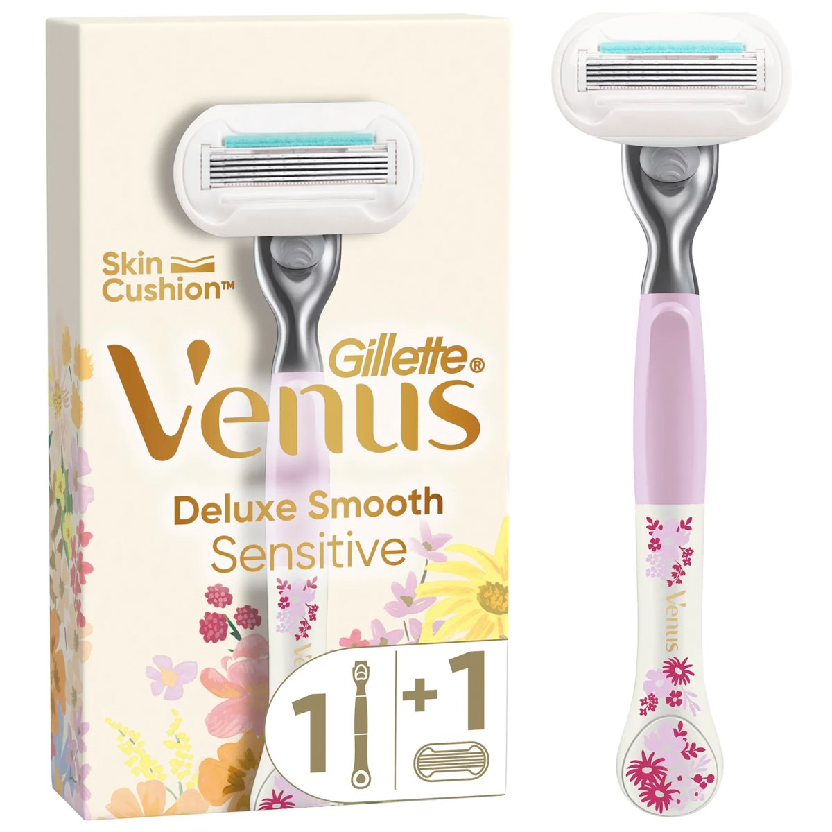 Gillette Venus Deluxe Smooth Sensitive Razor Rifle Paper Co.'s Edition