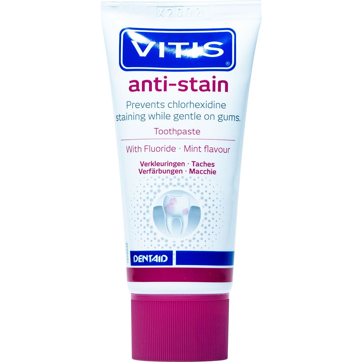 Tannblekingstannkrem mot klorheksidinflekker VITIS Anti-Stain 50 ml