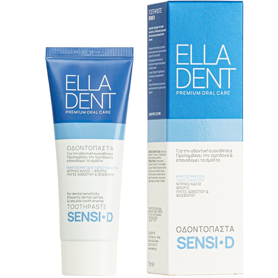 Tannkrem mot tannstein ELLADENT Sensi-D Hydroxyapatite 75 ml