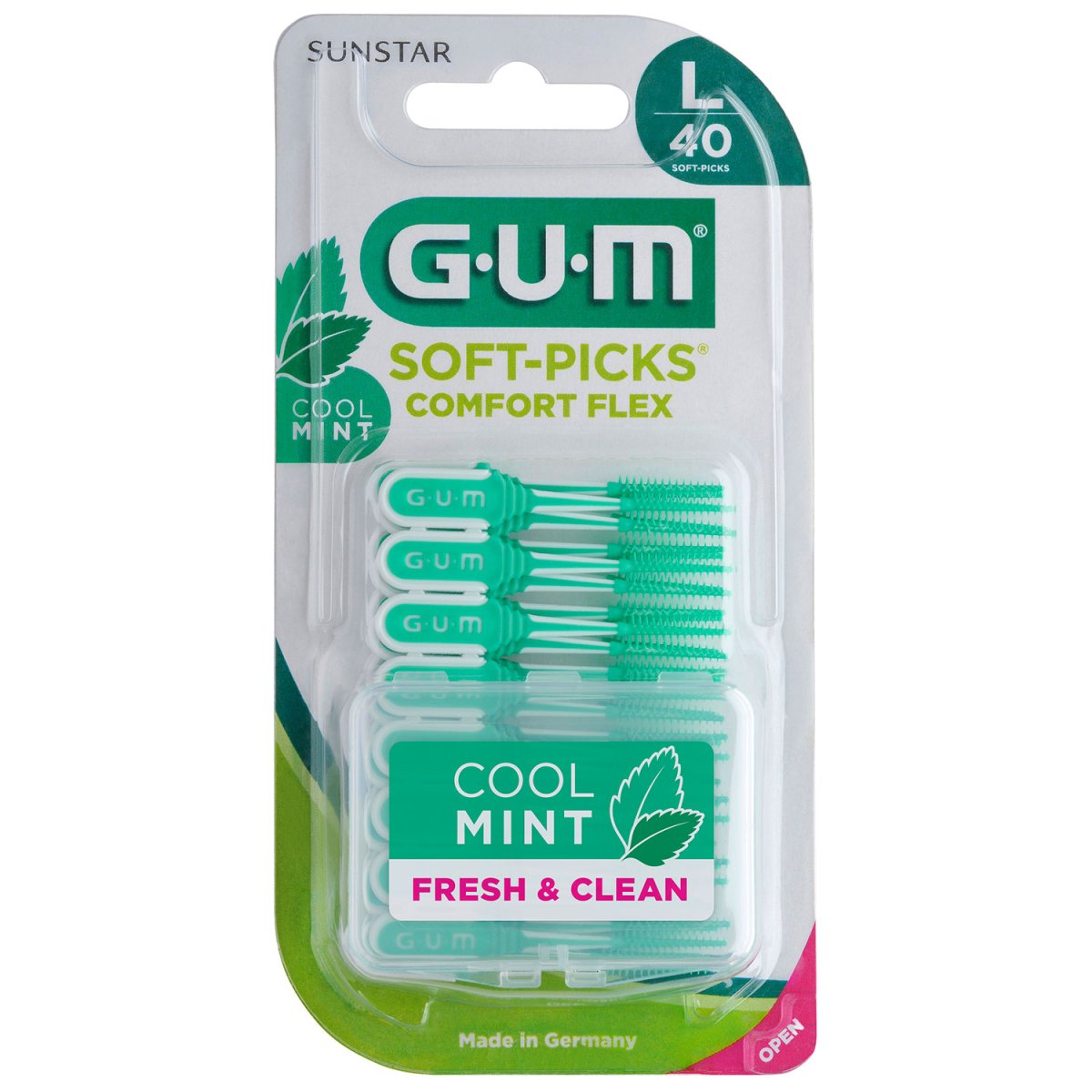 GUM Soft-Picks Comfort Flex LARGE Mint 40 stk.
