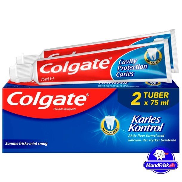 Colgate Tandpasta 2 x 75 ml. Karies Kontrol - Colgate tandpasta ...