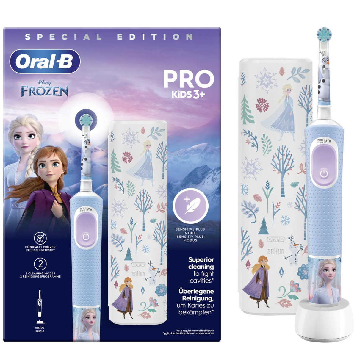 Oral-B Disney Frozen Finn en billig elektrisk tannbørste på Mundfrisk.dk
