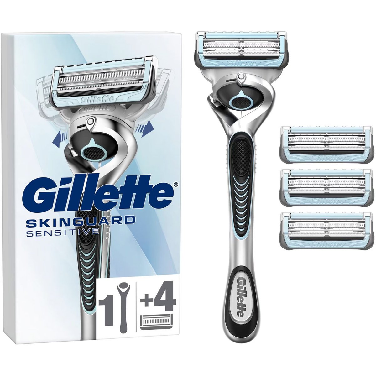 Gillette SkinGuard Sensitive Barberskraber Inkl. 4 Barberblade