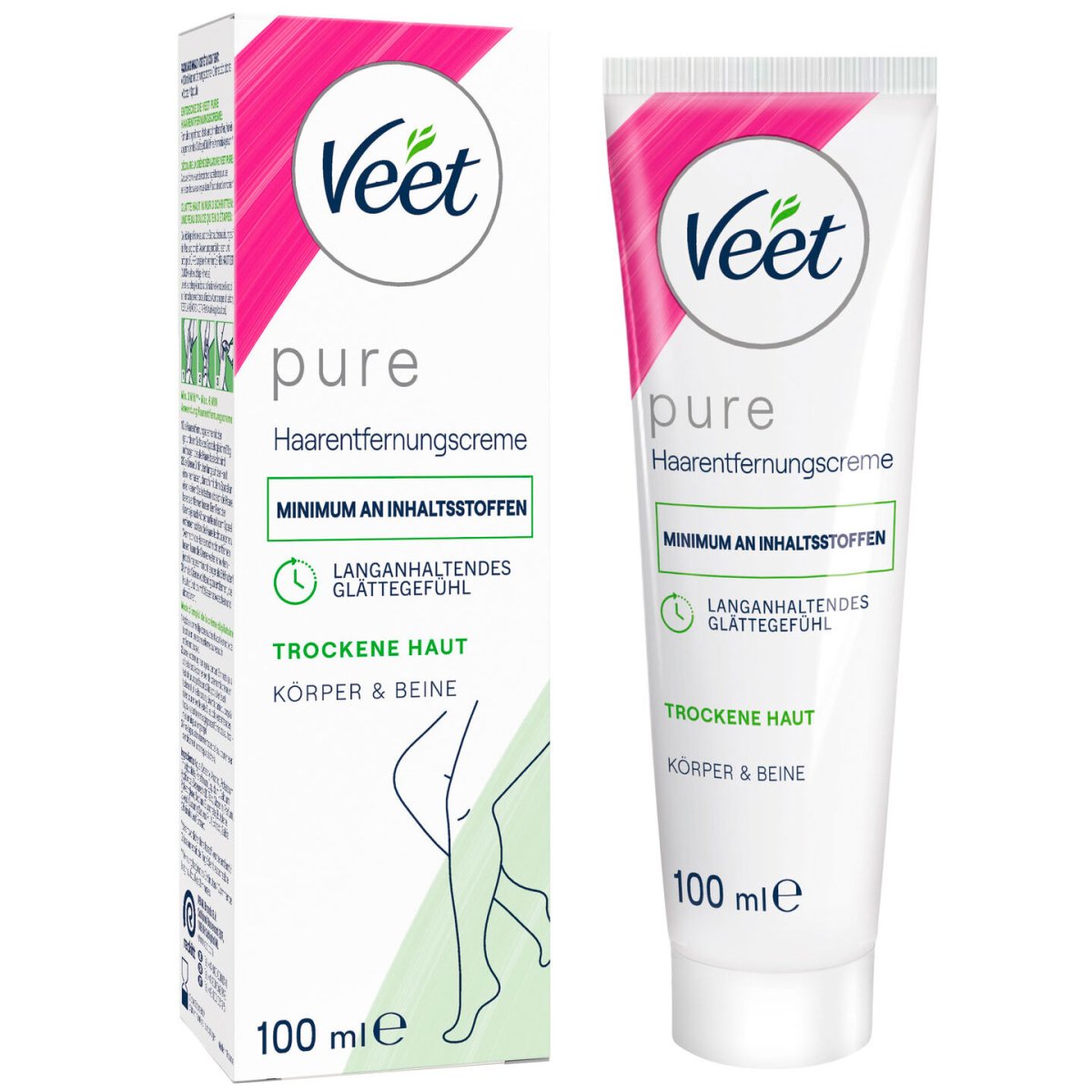 Veet Hårfjerningscreme Tør Hud Krop & Ben 100 ml.