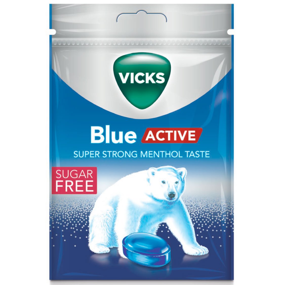 Vicks Halspastiller Blue Active 72 gr.