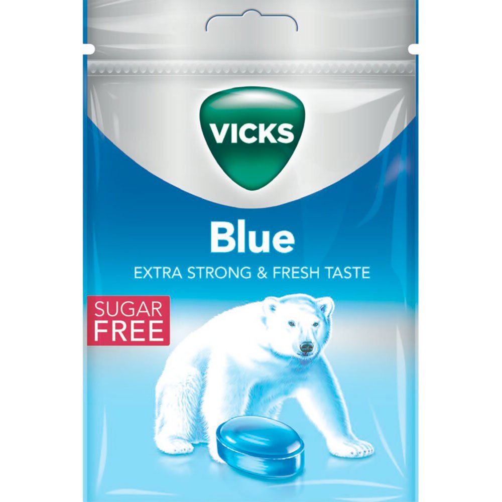 Vicks Halspastiller Blue 72 gr. - Vicks Halspastiller - MundFrisk.dk