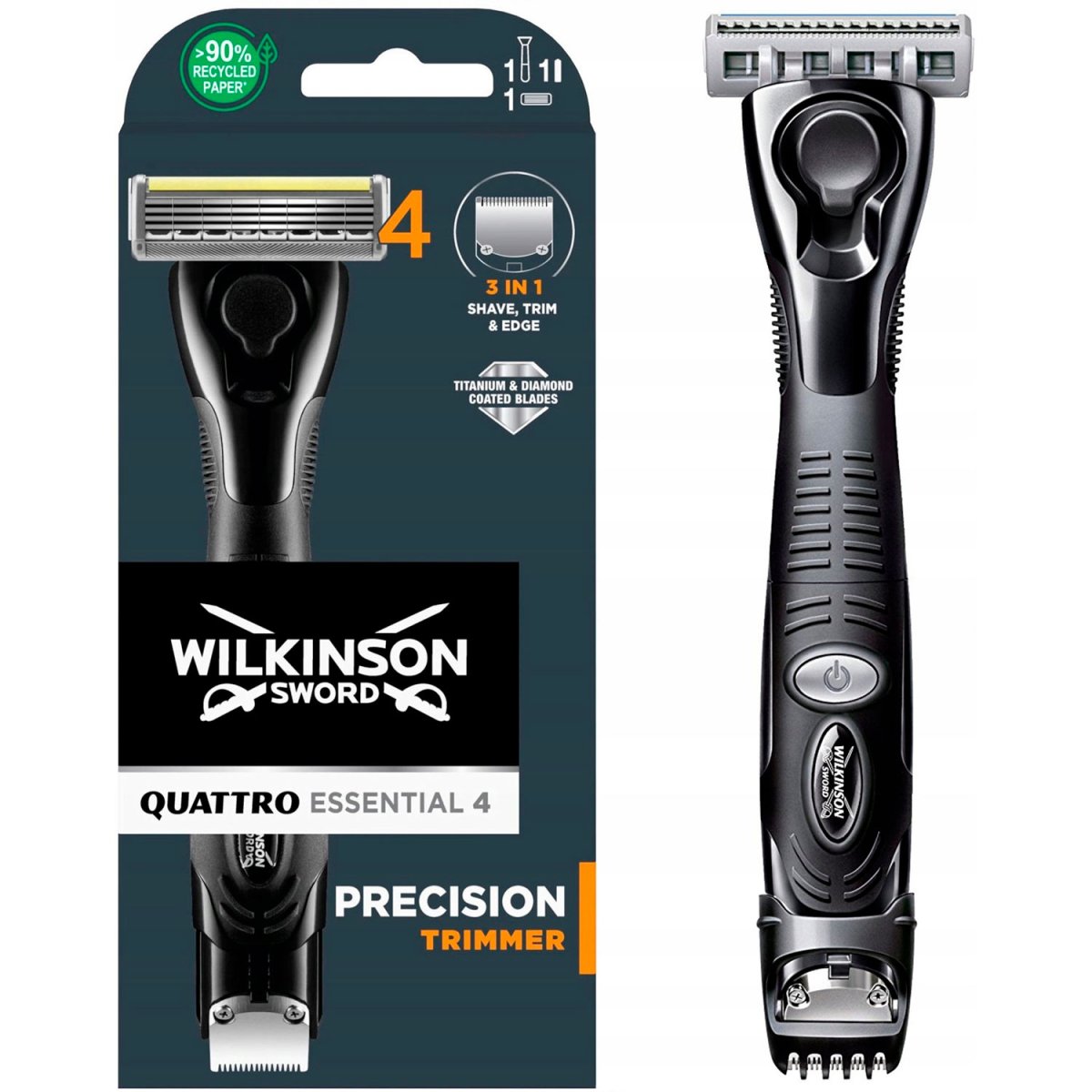 Wilkinson Titanium Razor Quattro Essential 4 Precision Trimmer